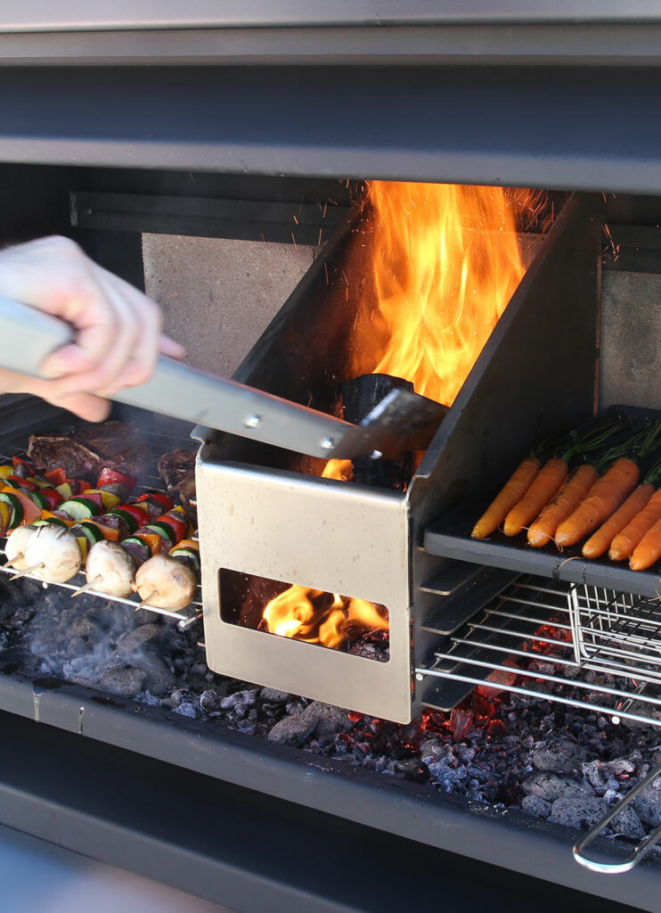 Metro Fires Outdoor 1200 Braai Insert Fire and Flue